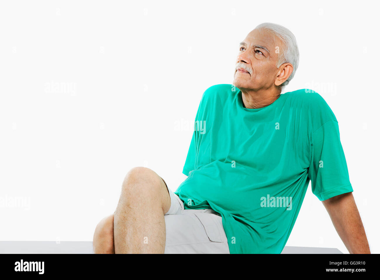 Old man relaxing Stock Photo - Alamy