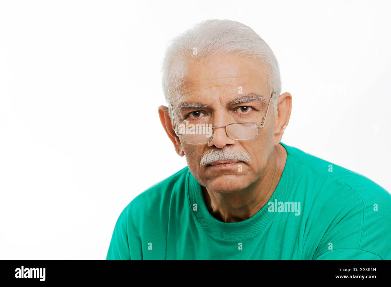 Old man with glasses Stock Photo - Alamy