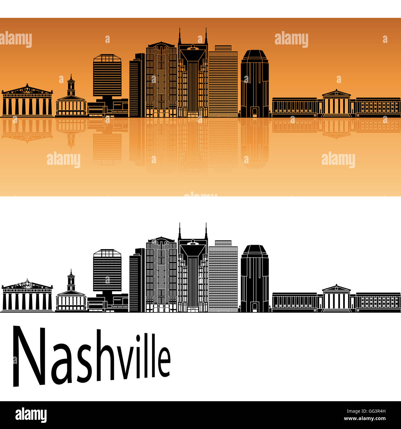 Nashville vector hi-res stock photography and images - Alamy