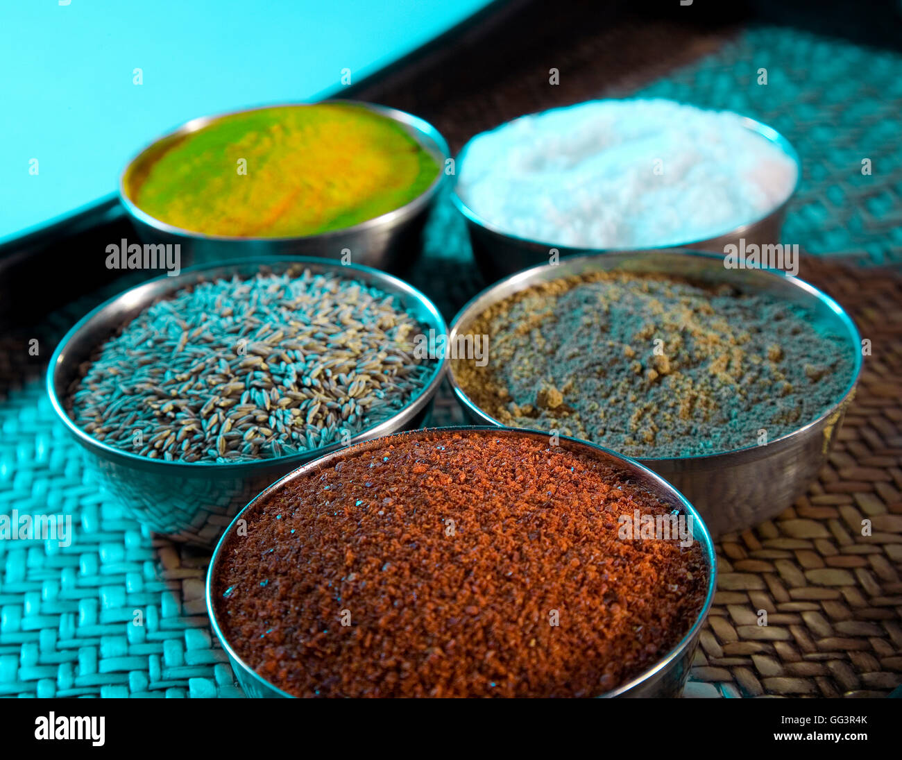 Spices on display Stock Photo - Alamy