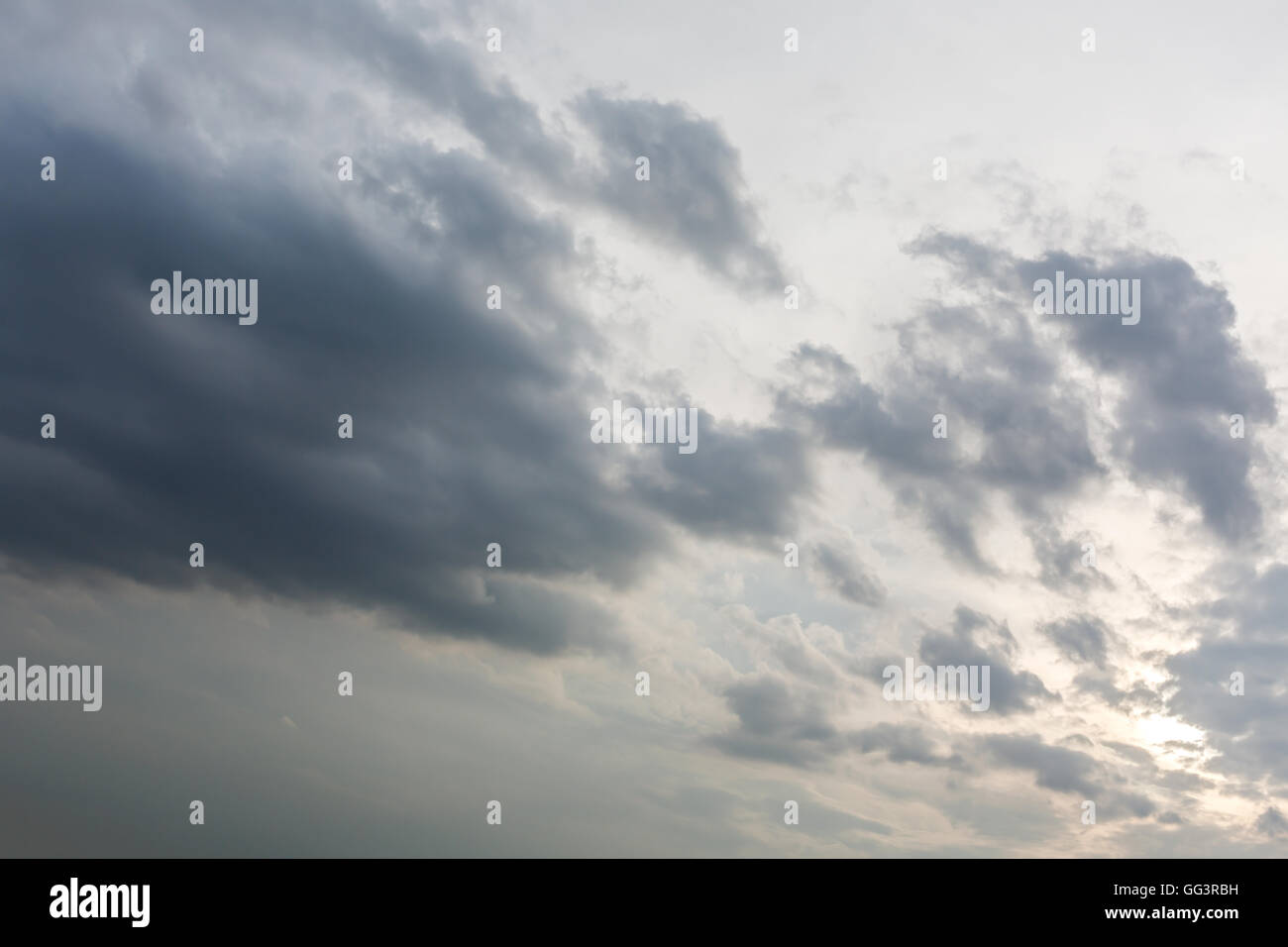 dark overcast sky with rain clouds before thunder-storm Stock Photo - Alamy