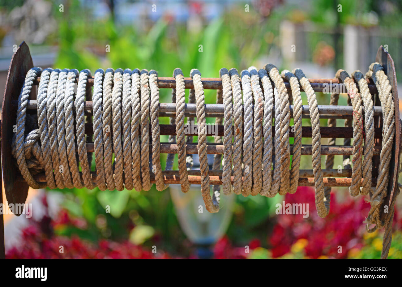 close up shot of rope Stock Photo - Alamy