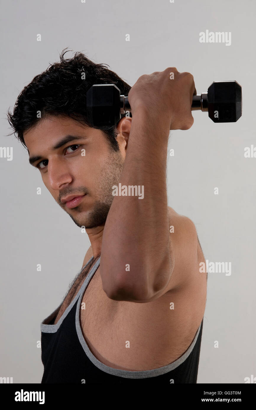 Man doing exercises Stock Photo - Alamy