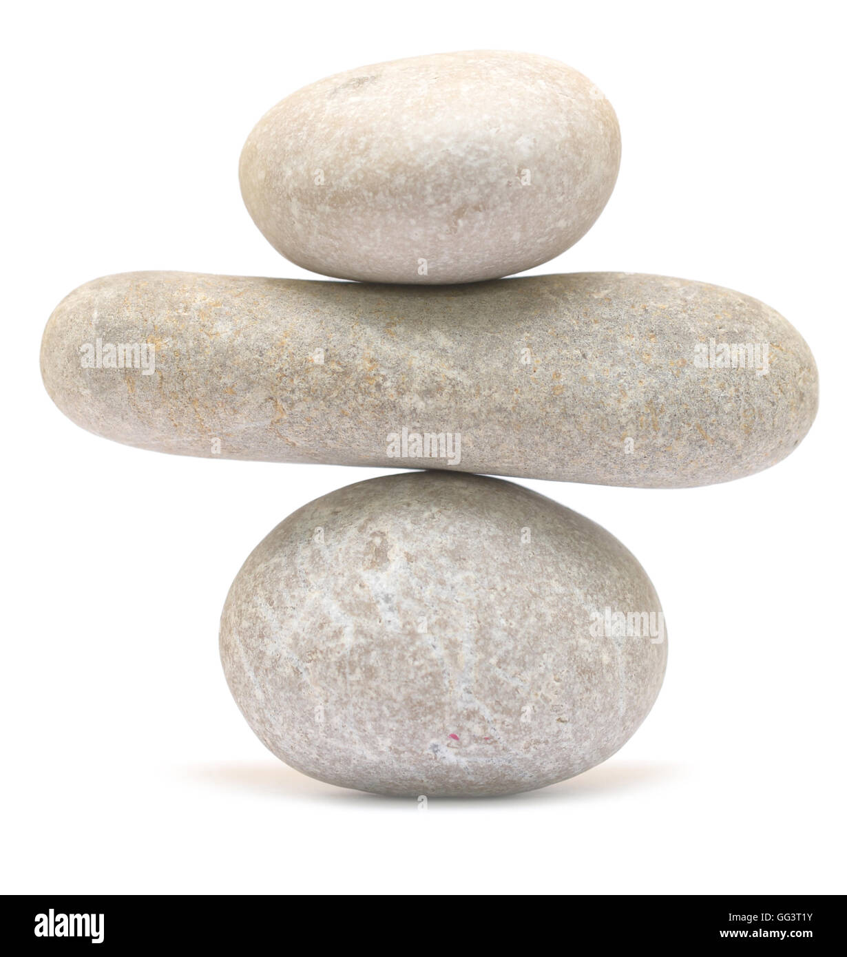 balancing stone tower isolated on white background Stock Photo - Alamy