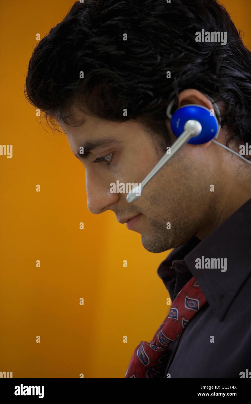 Person speaking into microphone hi-res stock photography and images - Alamy