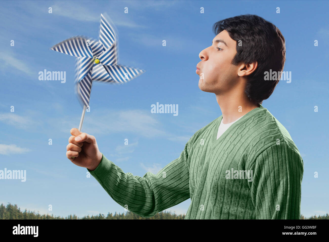 Pinwheel spinning hi-res stock photography and images - Alamy