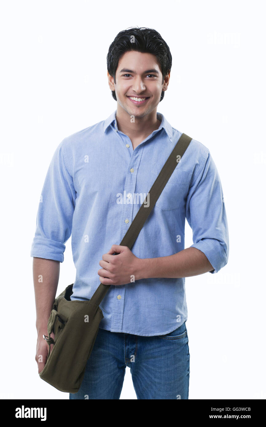 Indian college student bag smiling hi-res stock photography and images ...