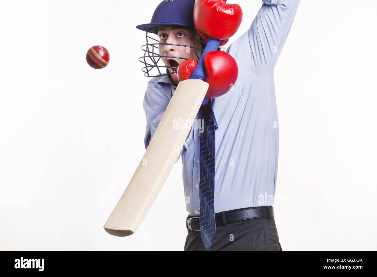 Cricket hitting ball hi-res stock photography and images - Alamy