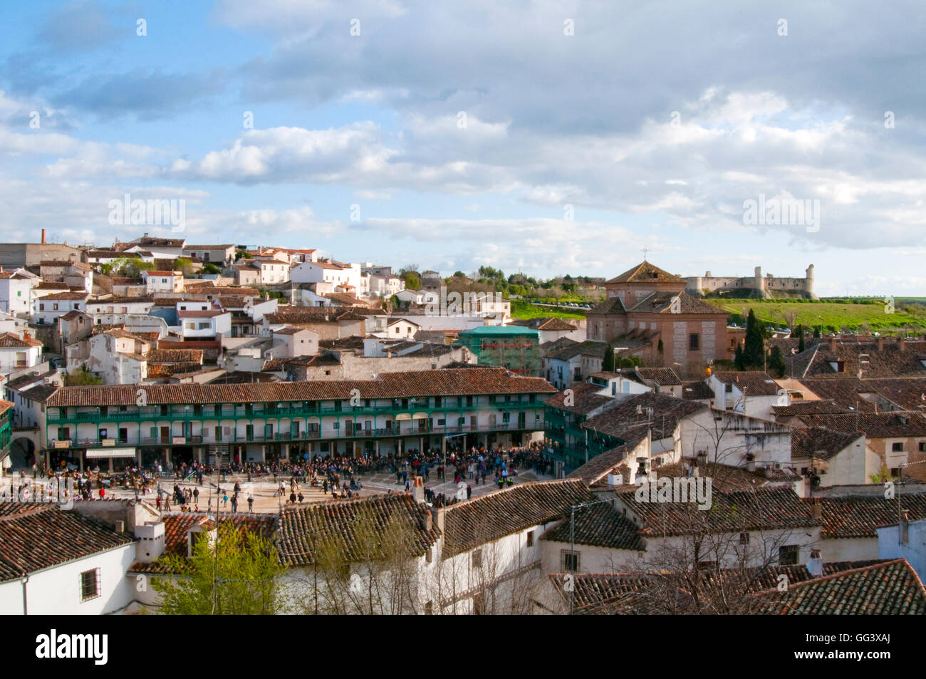 Overview. Chinchon, Madrid province, Spain Stock Photo - Alamy