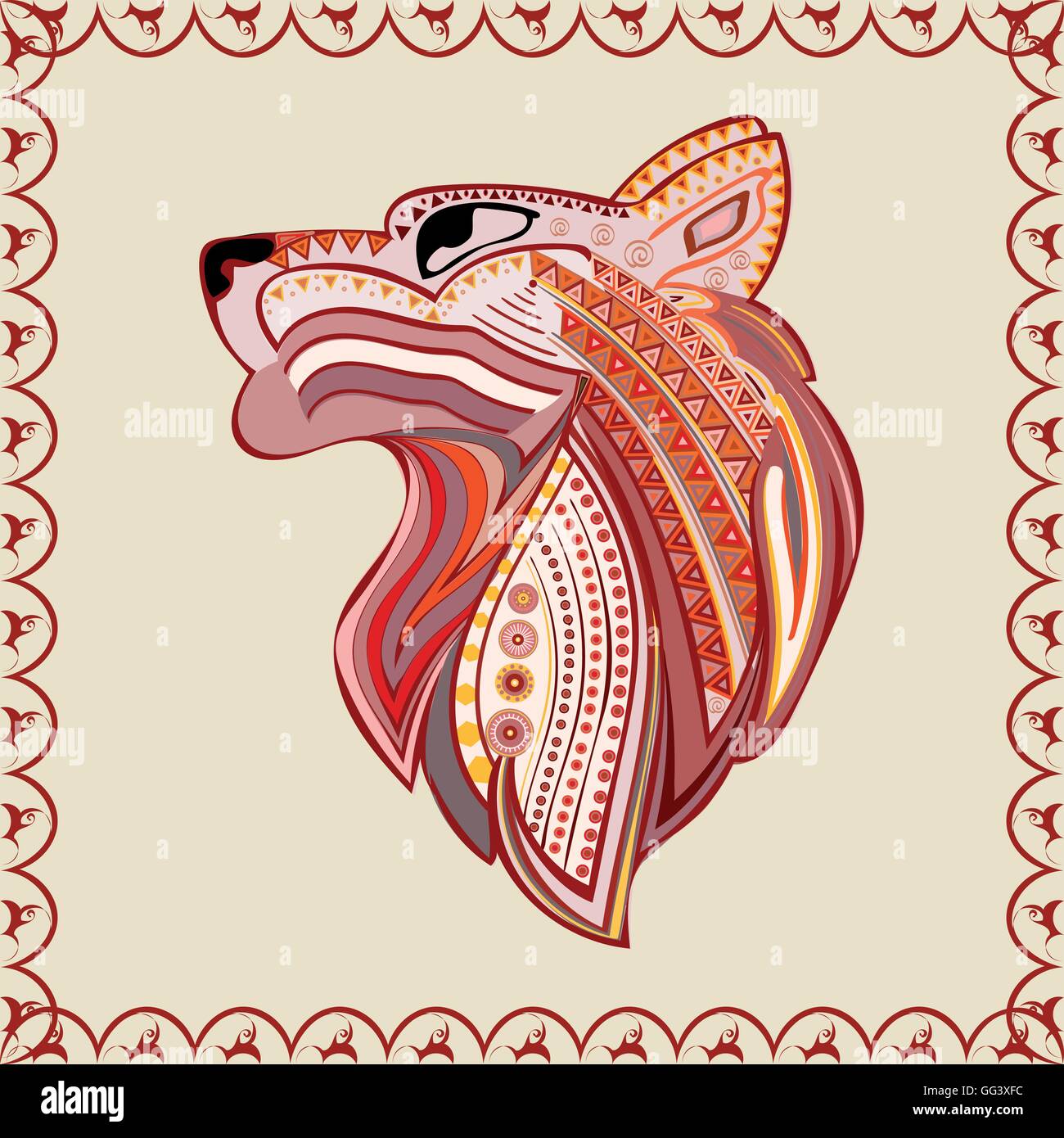 Red indian family vintage Stock Vector Images - Alamy