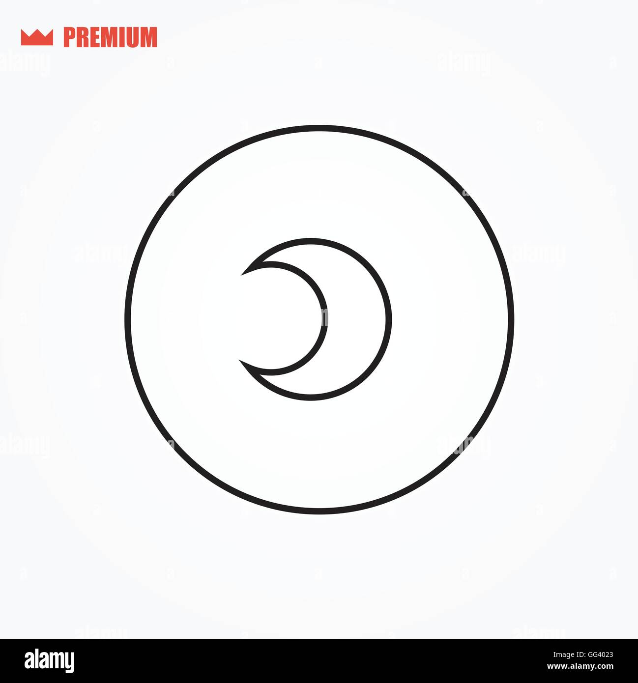 Crescent vector vectors hi-res stock photography and images - Alamy