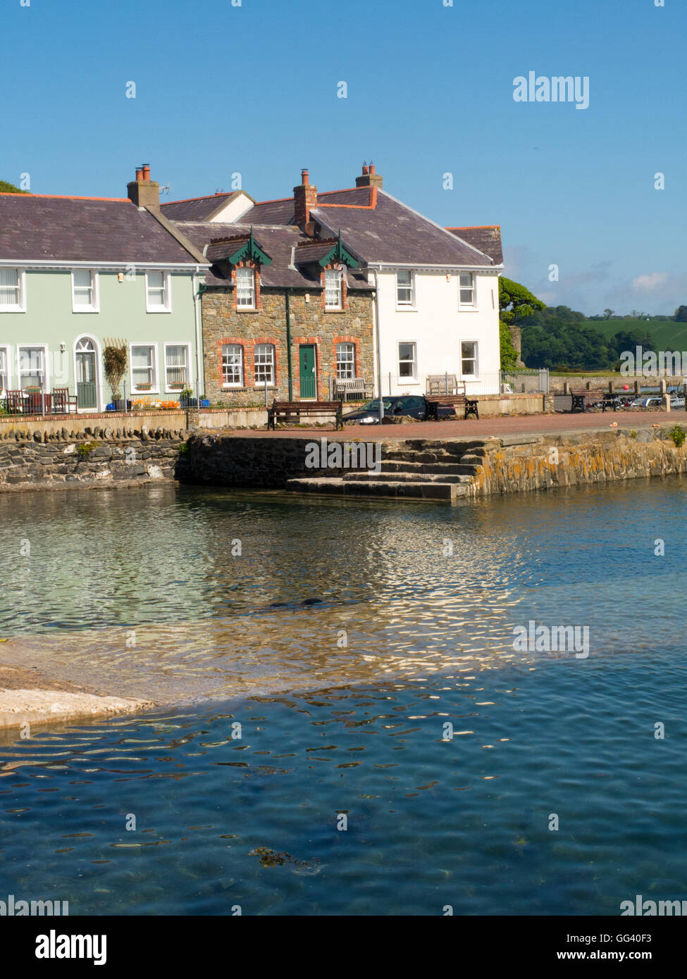 Houses at Strangford Northern Ireland Stock Photo - Alamy