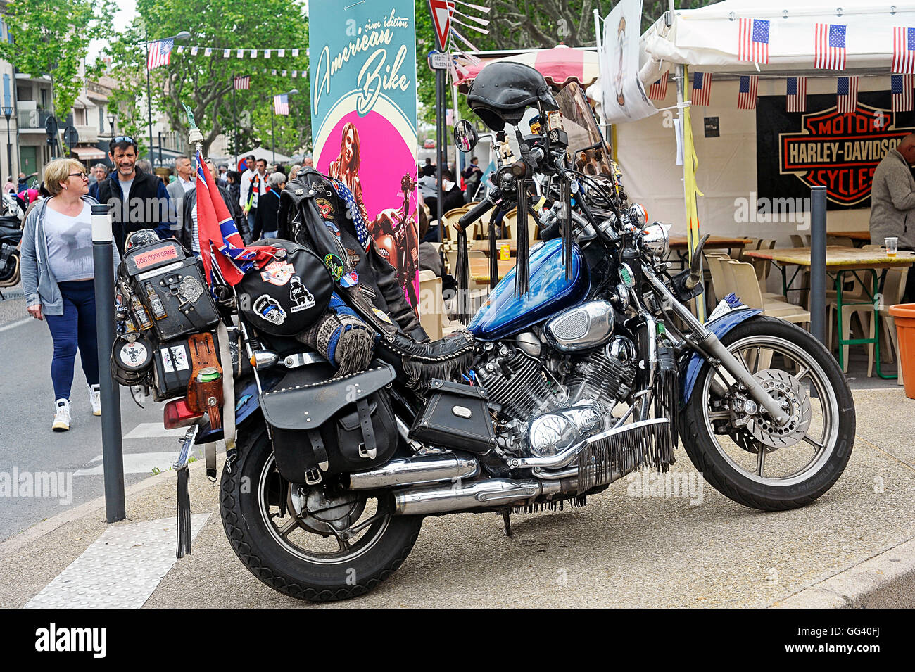 French vintage motor bike hi-res stock photography and images - Alamy