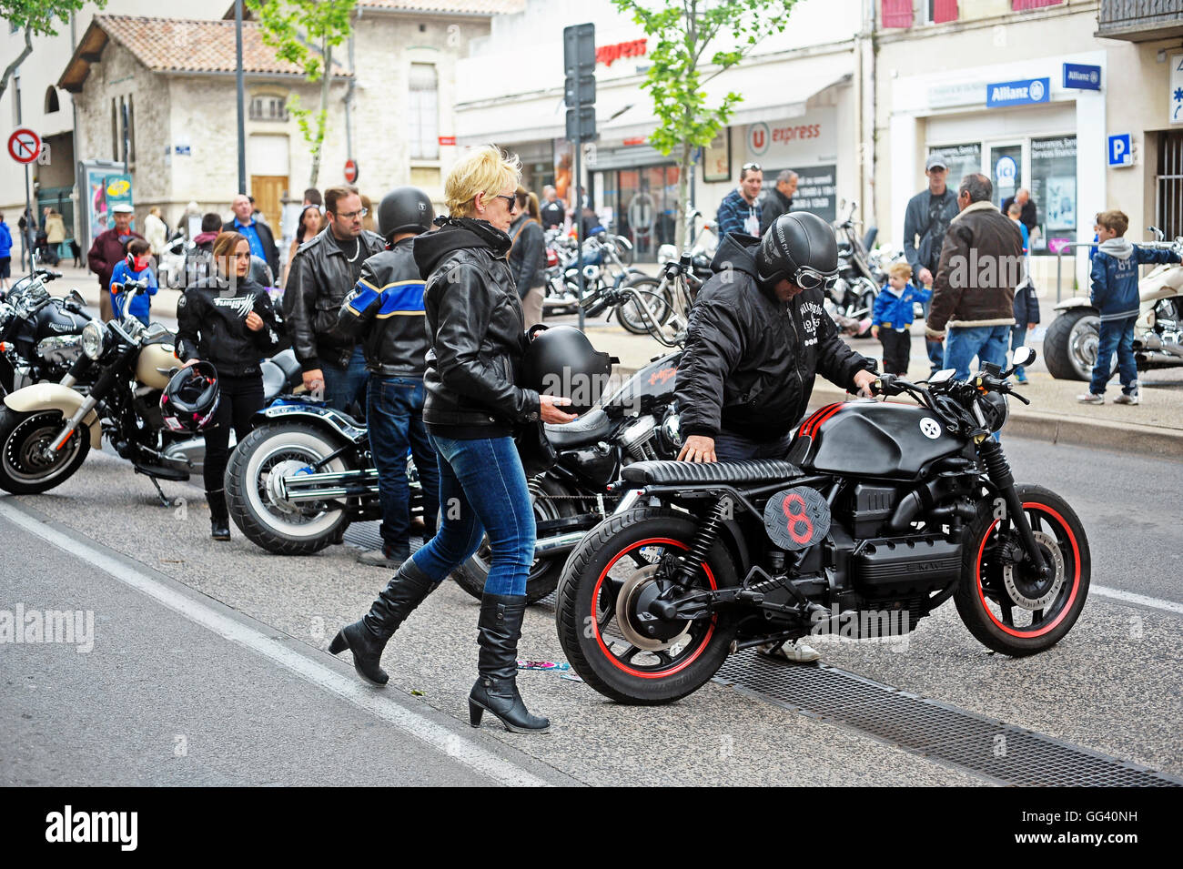 a group of motorcycles from a gathering of American motorcycle in the ...