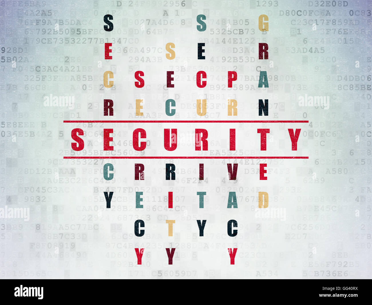 Security concept: Security in Crossword Puzzle Stock Photo - Alamy