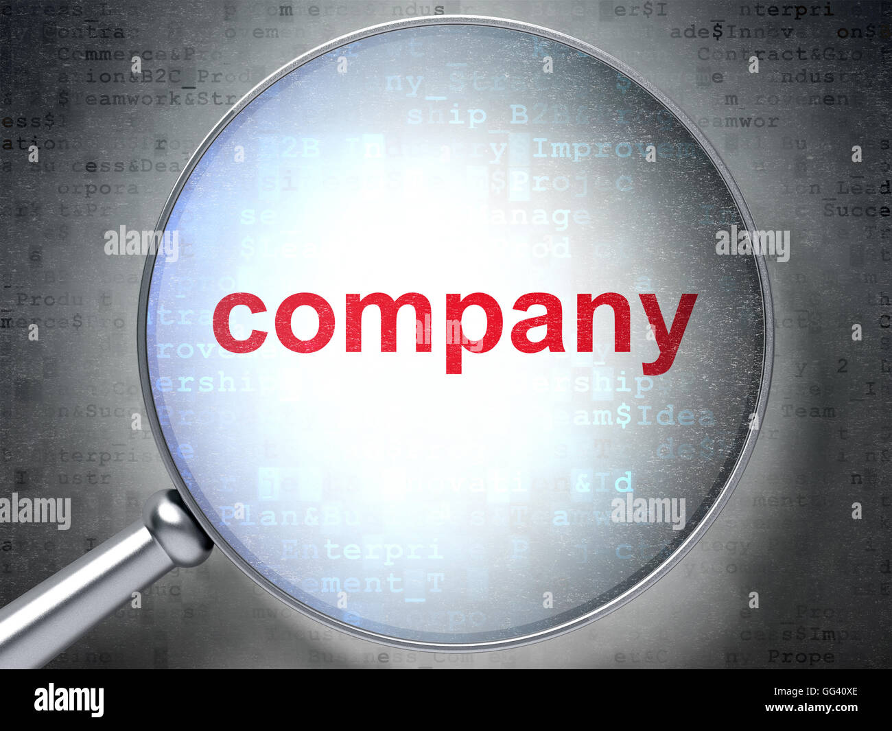 Business concept: Company with optical glass Stock Photo - Alamy