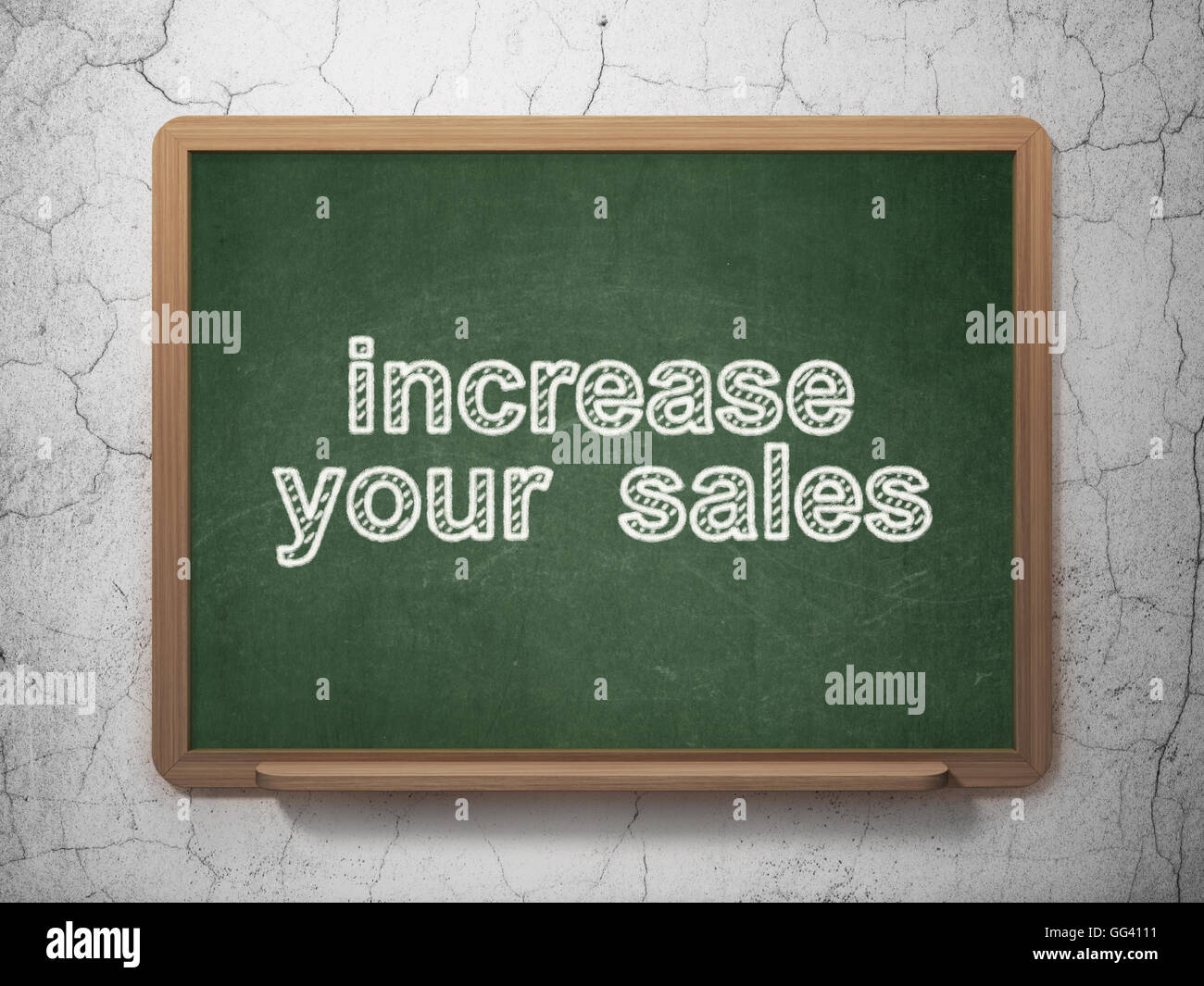Business concept: Increase Your Sales on chalkboard background Stock ...