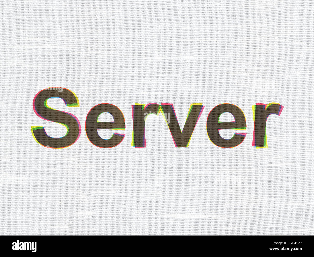 Web design concept: Server on fabric texture background Stock Photo - Alamy