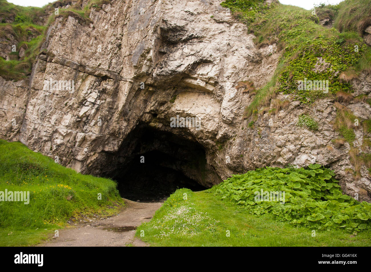 Cave at Ballintoy Moyle Northern Ireland Stock Photo - Alamy