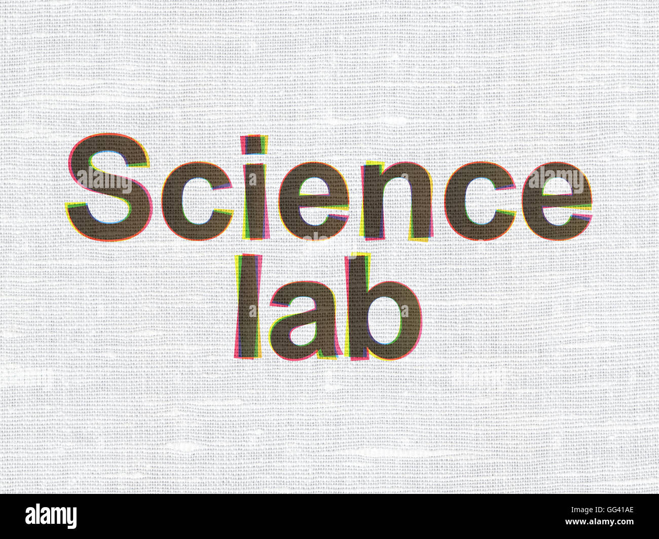Science concept: Science Lab on fabric texture background Stock Photo ...