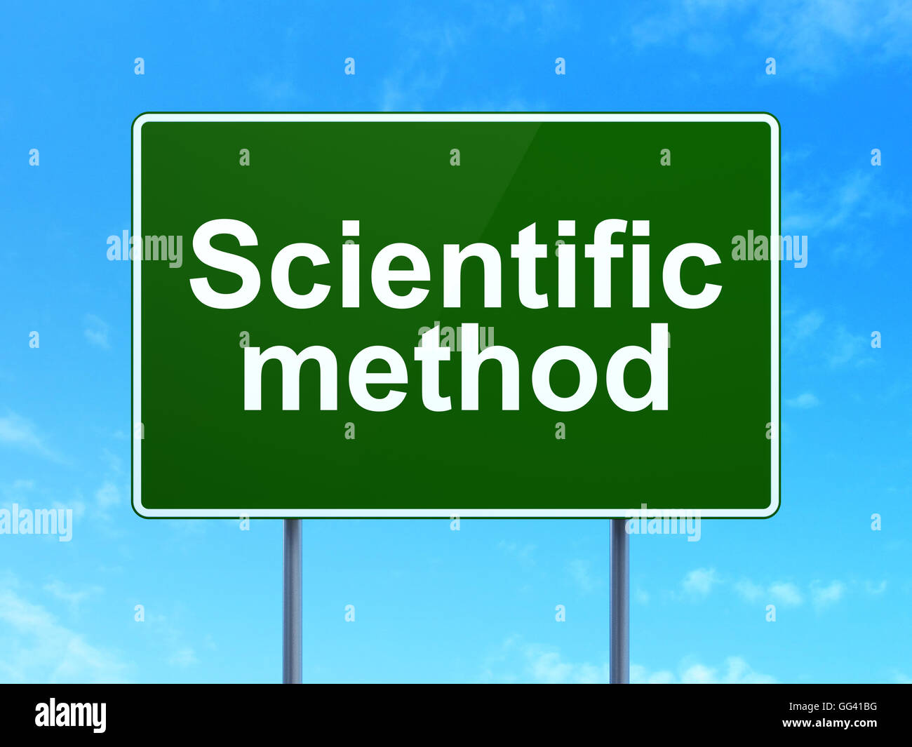 Science concept: Scientific Method on road sign background Stock Photo ...