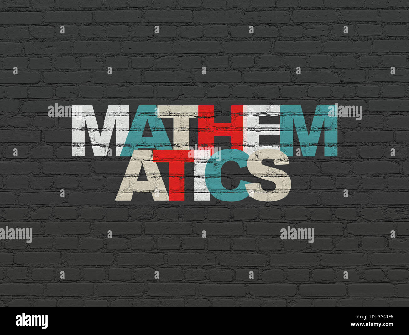 Education concept: Mathematics on wall background Stock Photo - Alamy