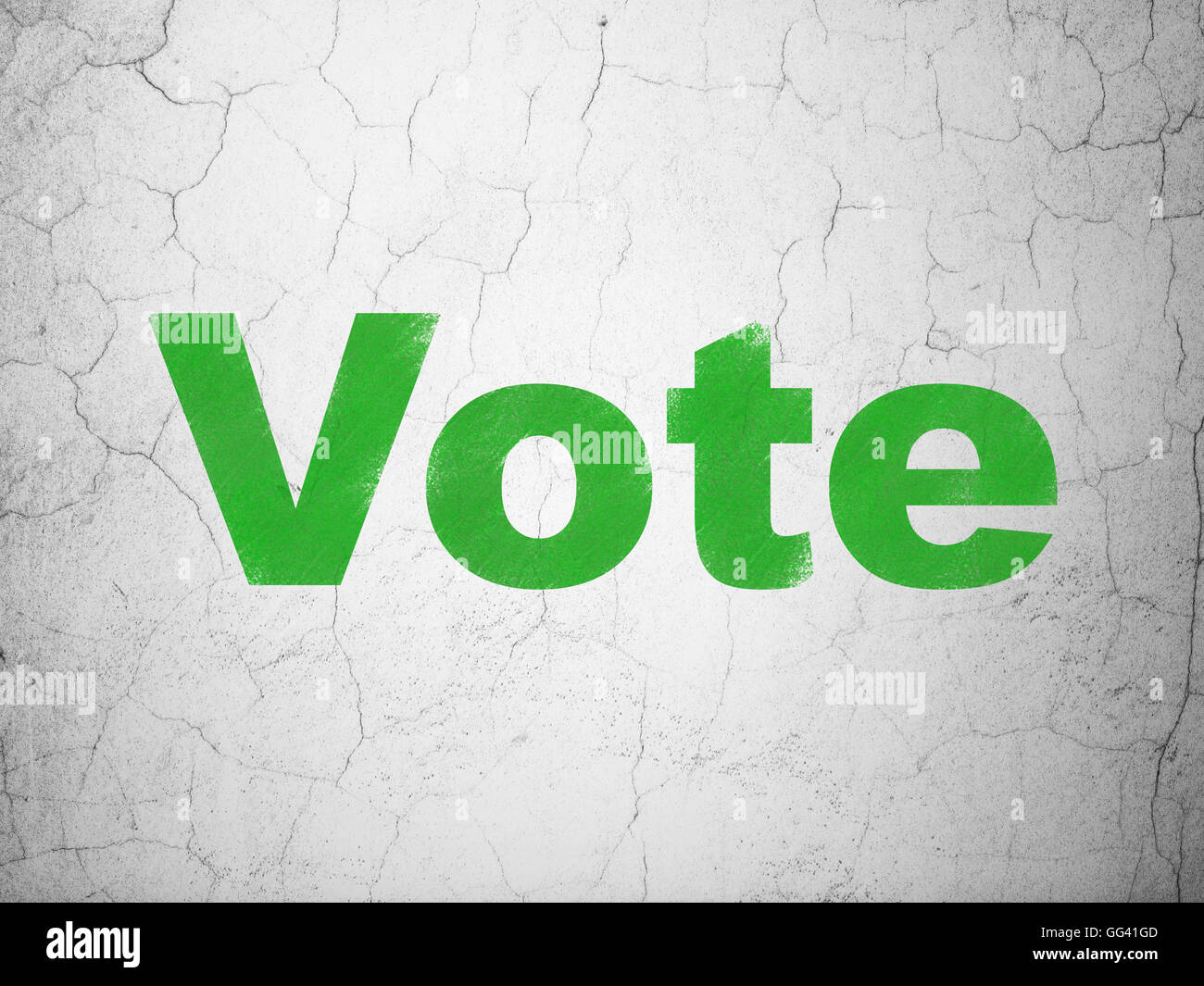 Political concept: Vote on wall background Stock Photo - Alamy