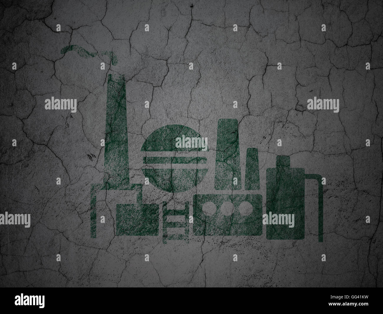 Industry concept: Oil And Gas Indusry on grunge wall background Stock ...