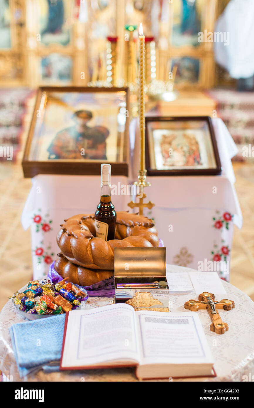 Interior of the Orthodox Church beautiful inside Stock Photo - Alamy