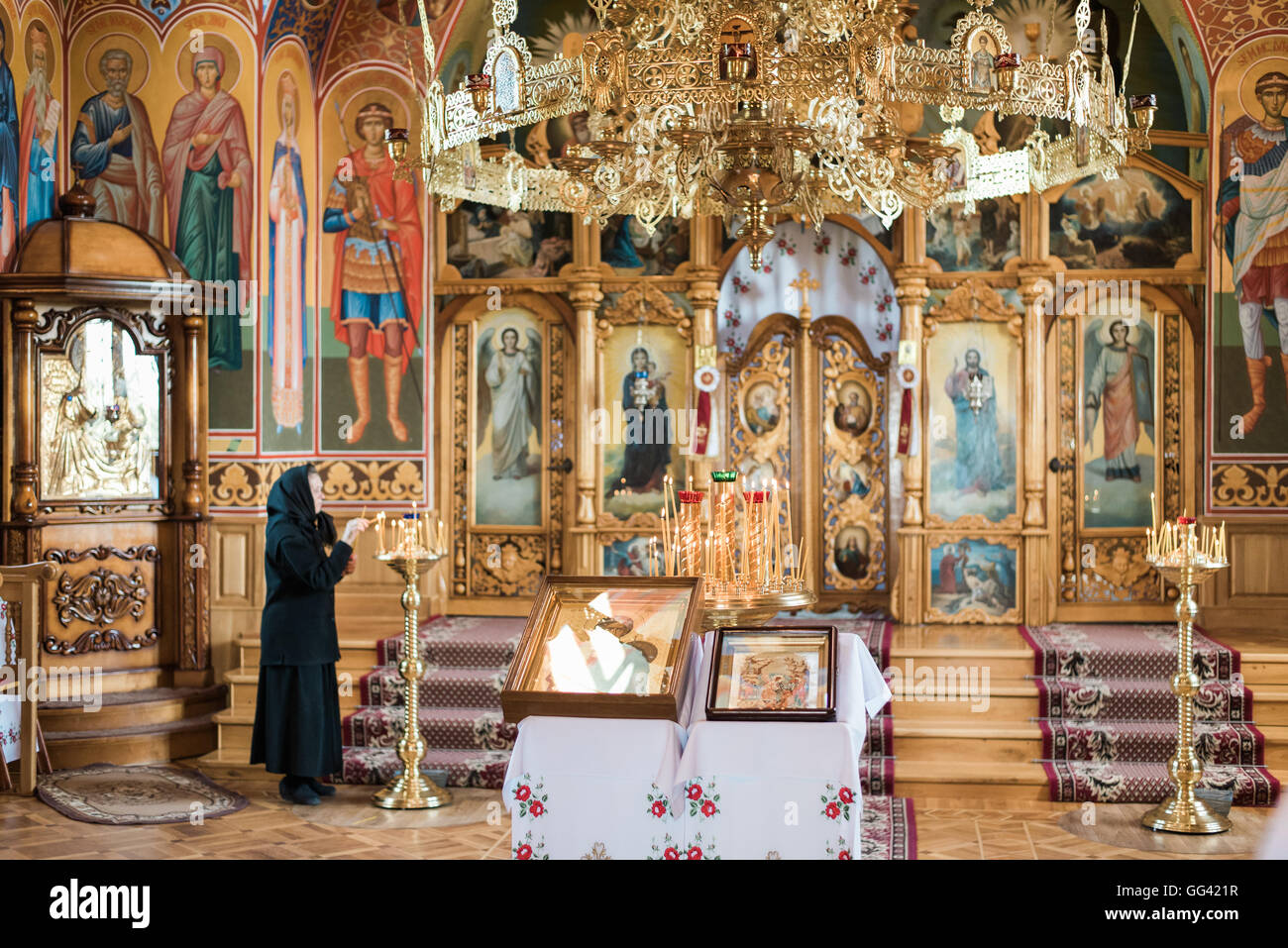 Interior of the Orthodox Church beautiful inside Stock Photo - Alamy