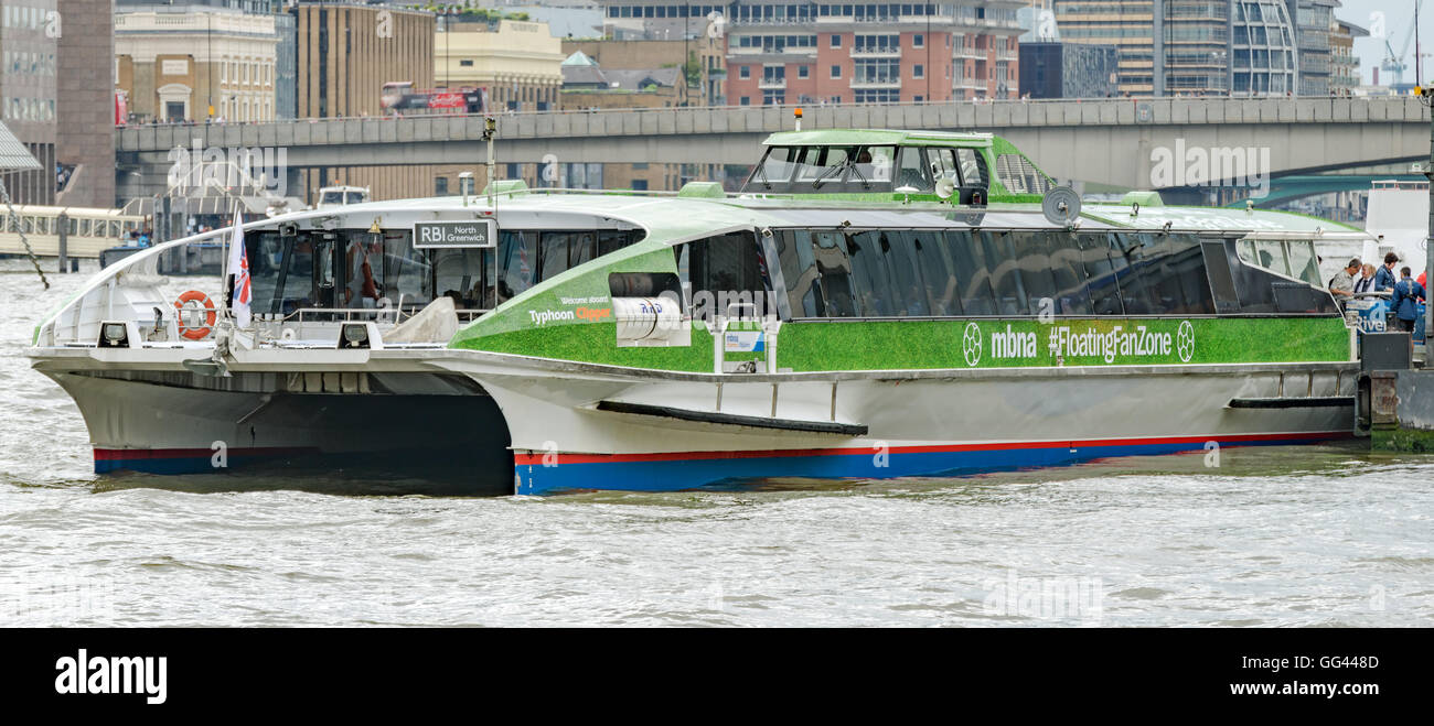 Clipper boat service on the River Thames Stock Photo - Alamy
