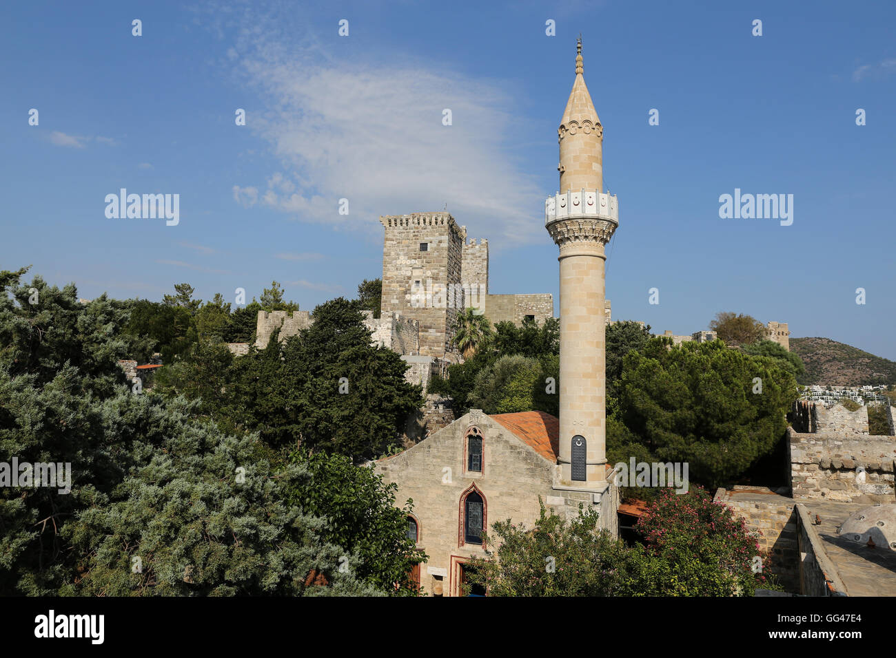 Bodrum Castle in Bodrum Town, Aegean Coast of Turkey Stock Photo - Alamy