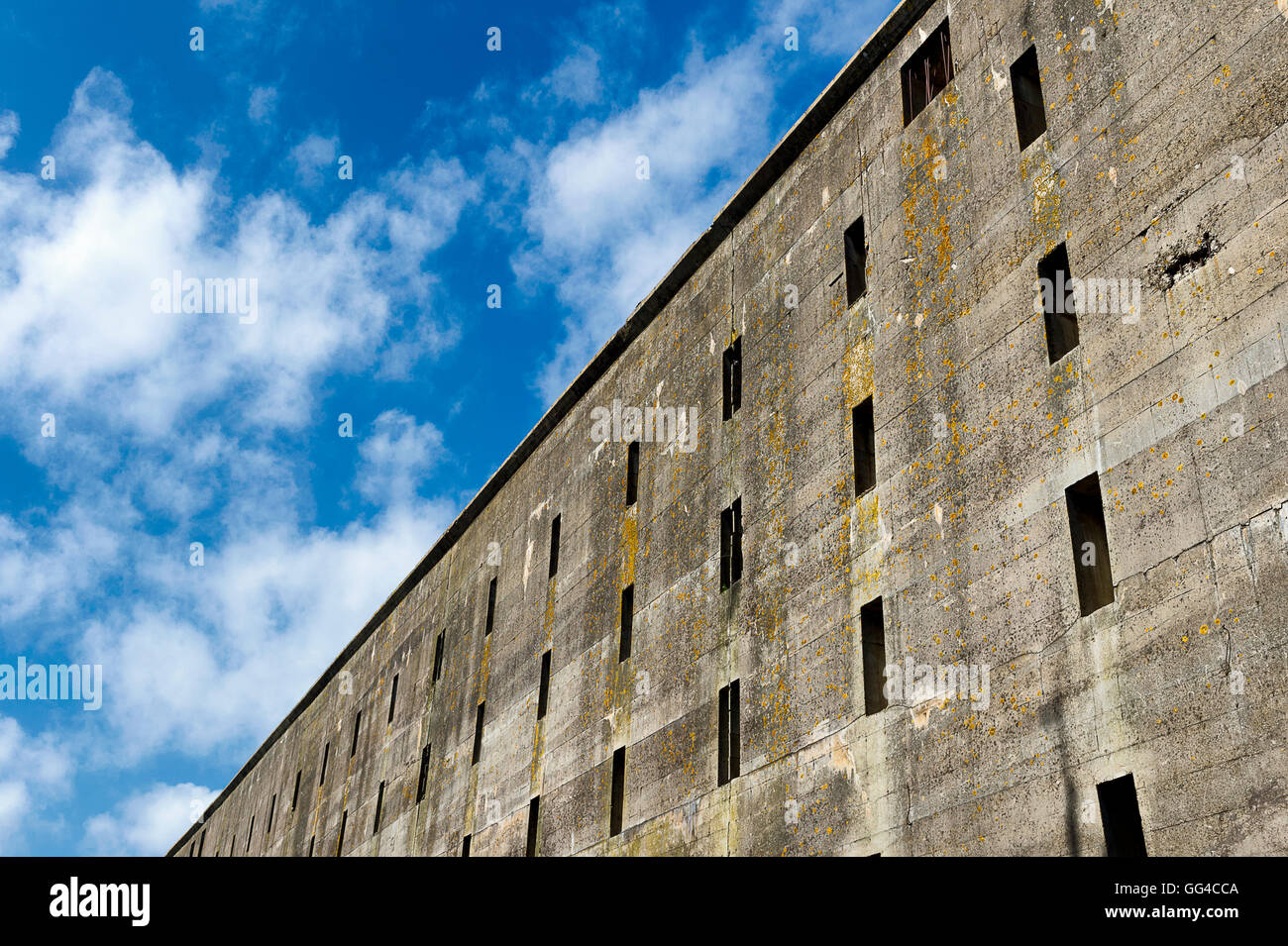 Fortified World War two Bunker of concrete in Lorient France Stock ...