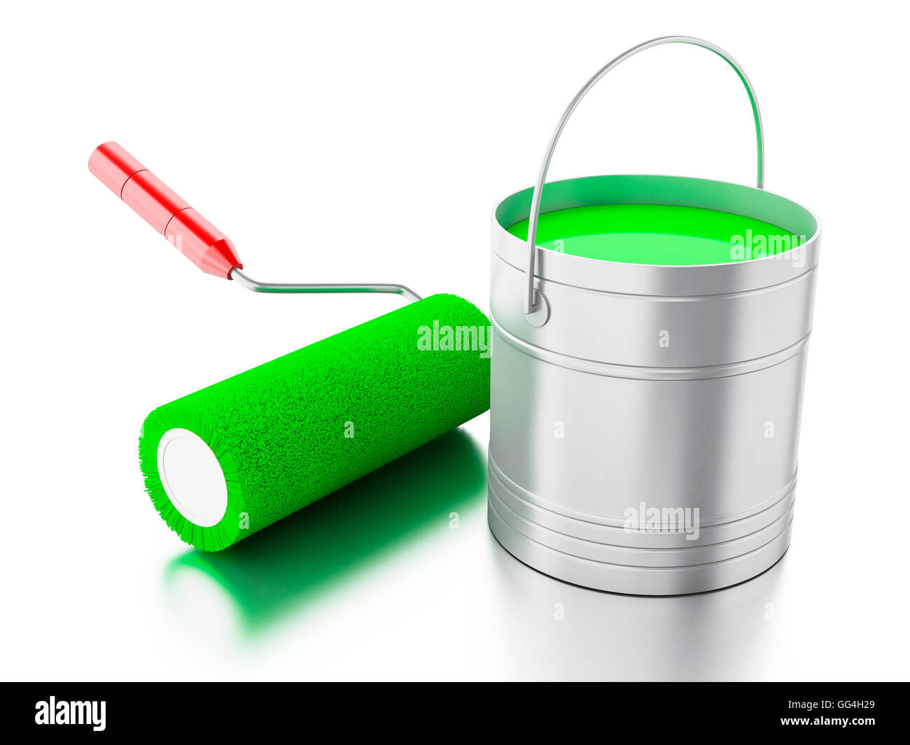 Paint bucket roller hi-res stock photography and images - Alamy