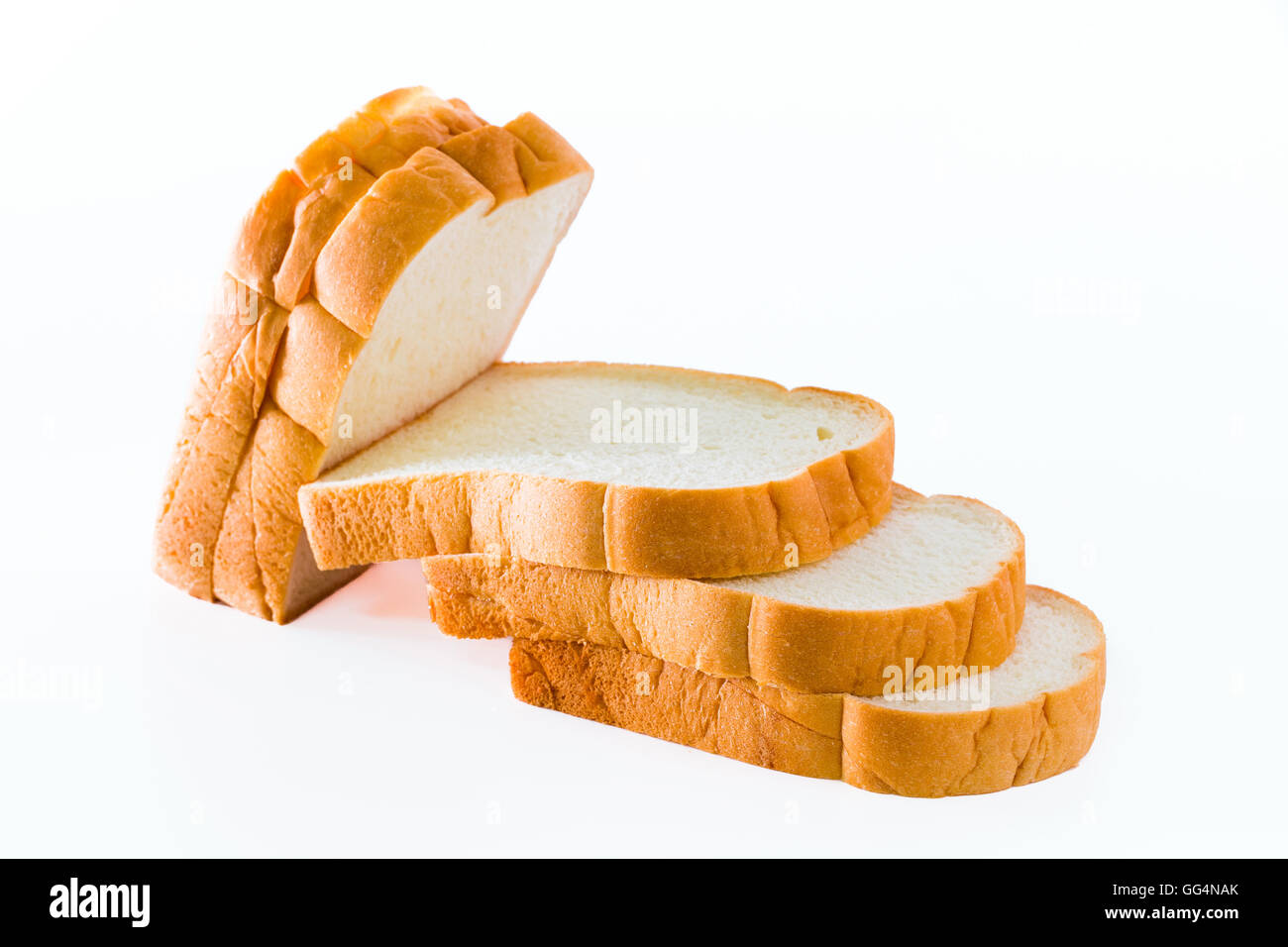 slice of bread isolated white background Stock Photo - Alamy