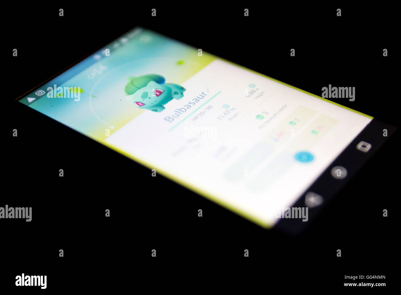 Sofia, Bulgaria - July 22, 2016: A mobile phone showing on screen ...