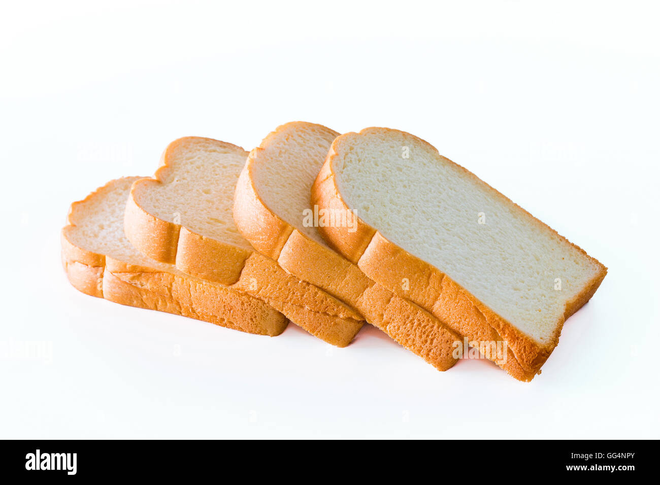 slice of bread isolated white background Stock Photo - Alamy