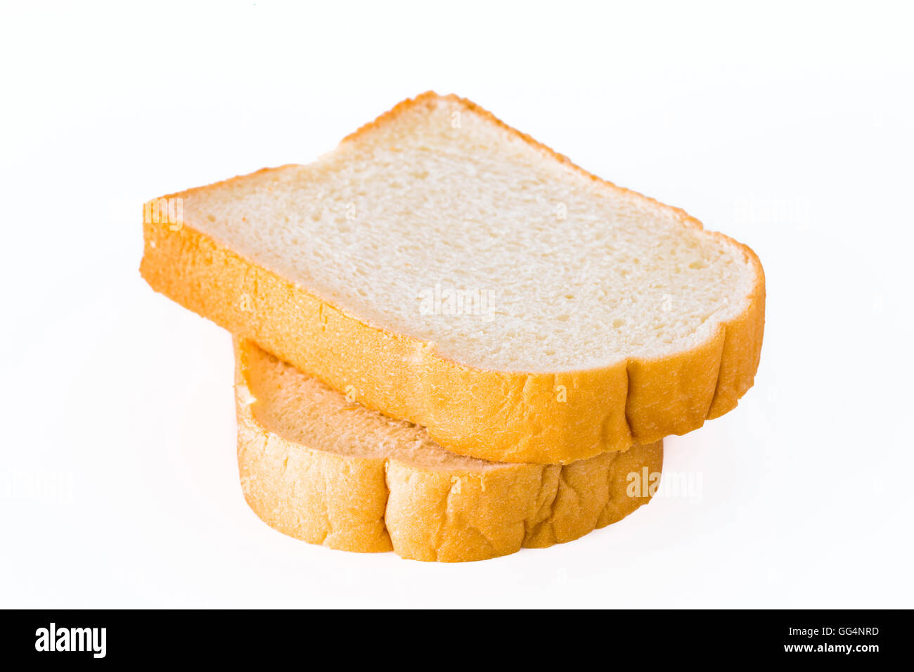 slice of bread isolated white background Stock Photo - Alamy