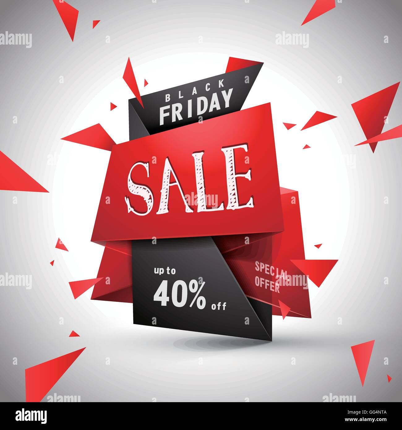 Modern bargain sale poster design with discount label Stock Vector ...