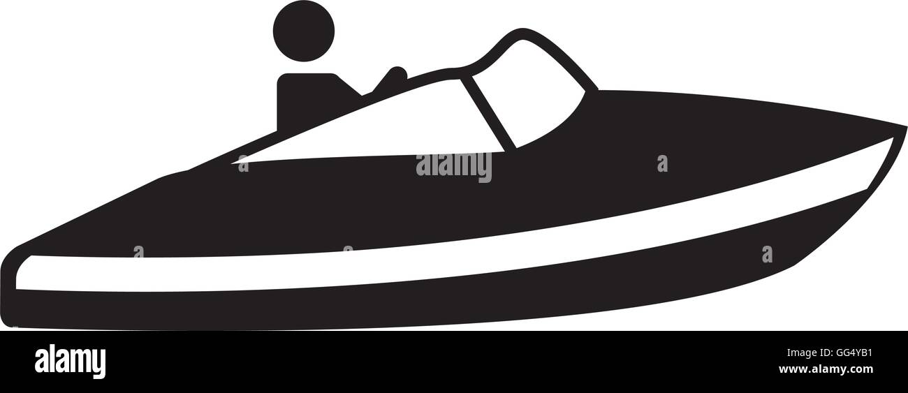 Speed Boat Silhouette