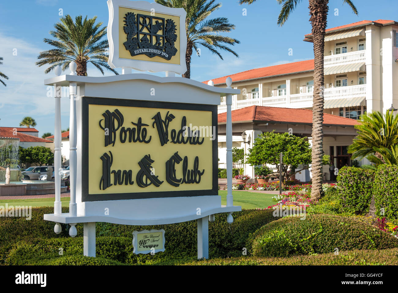 Ponte Vedra Inn & Club in Ponte Vedra Beach, Florida. (USA Stock Photo ...