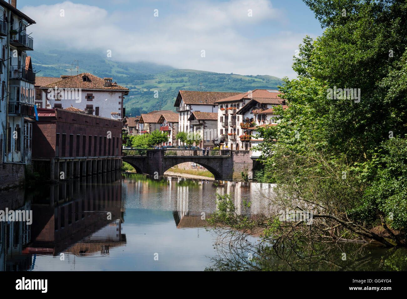 Picturesque village of Baztan, Navarre, Northern Spain Stock Photo - Alamy