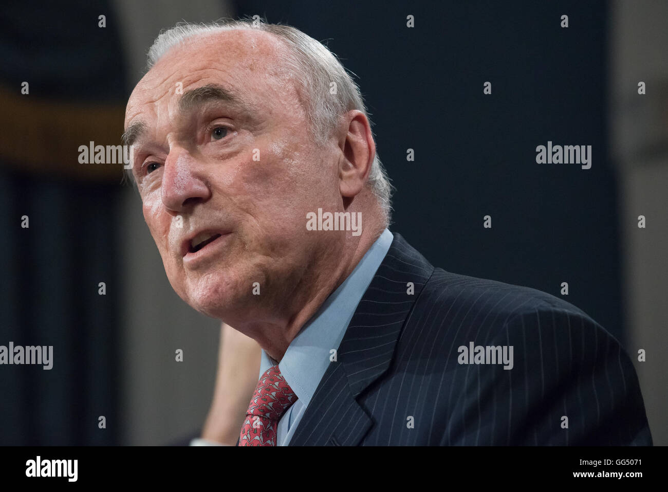 New York, United States. 02nd Aug, 2016. NYPD Commissioner Bratton ...