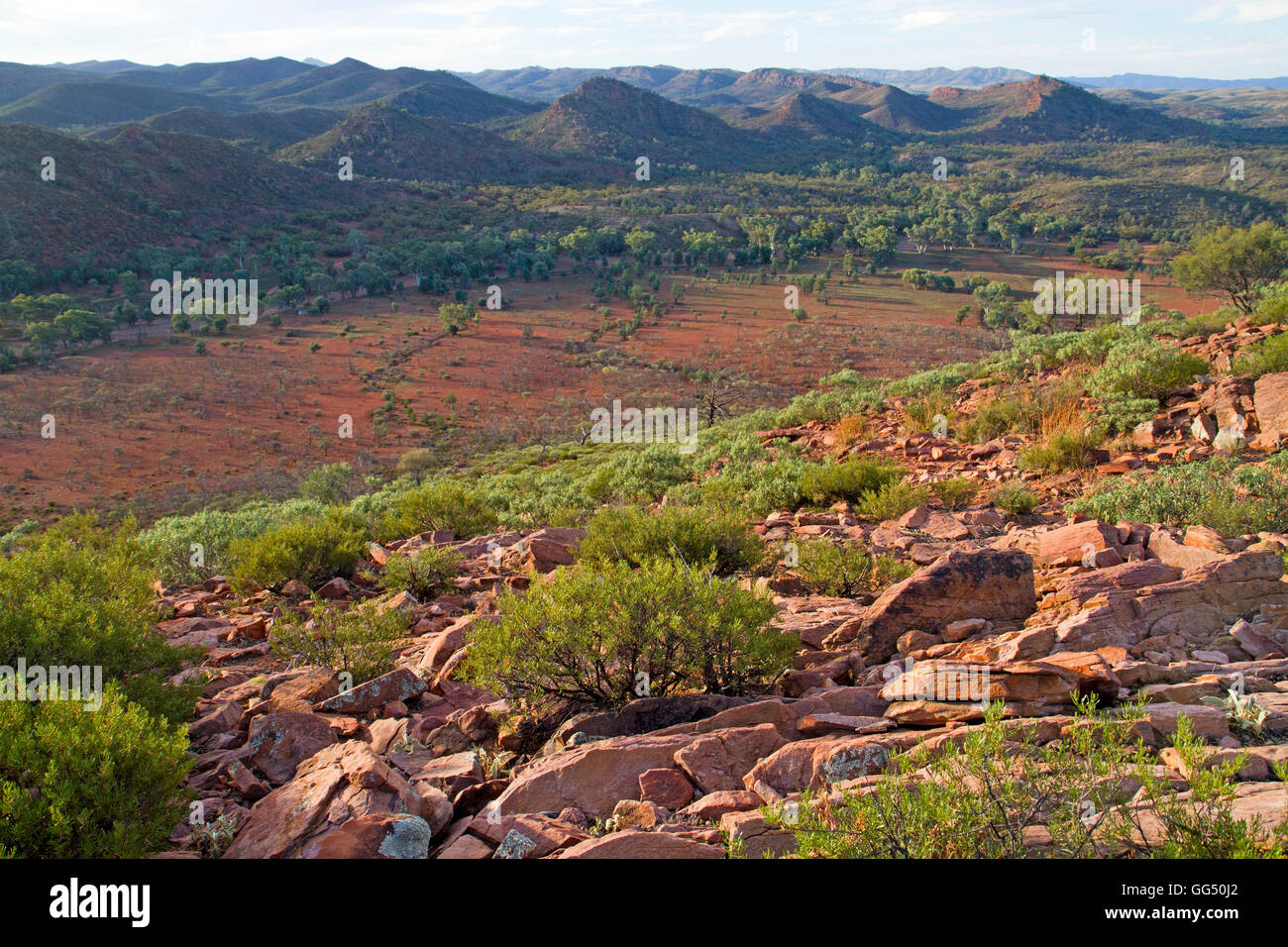 View along the Northern Flinders Ranges outside of Blinman Stock Photo ...