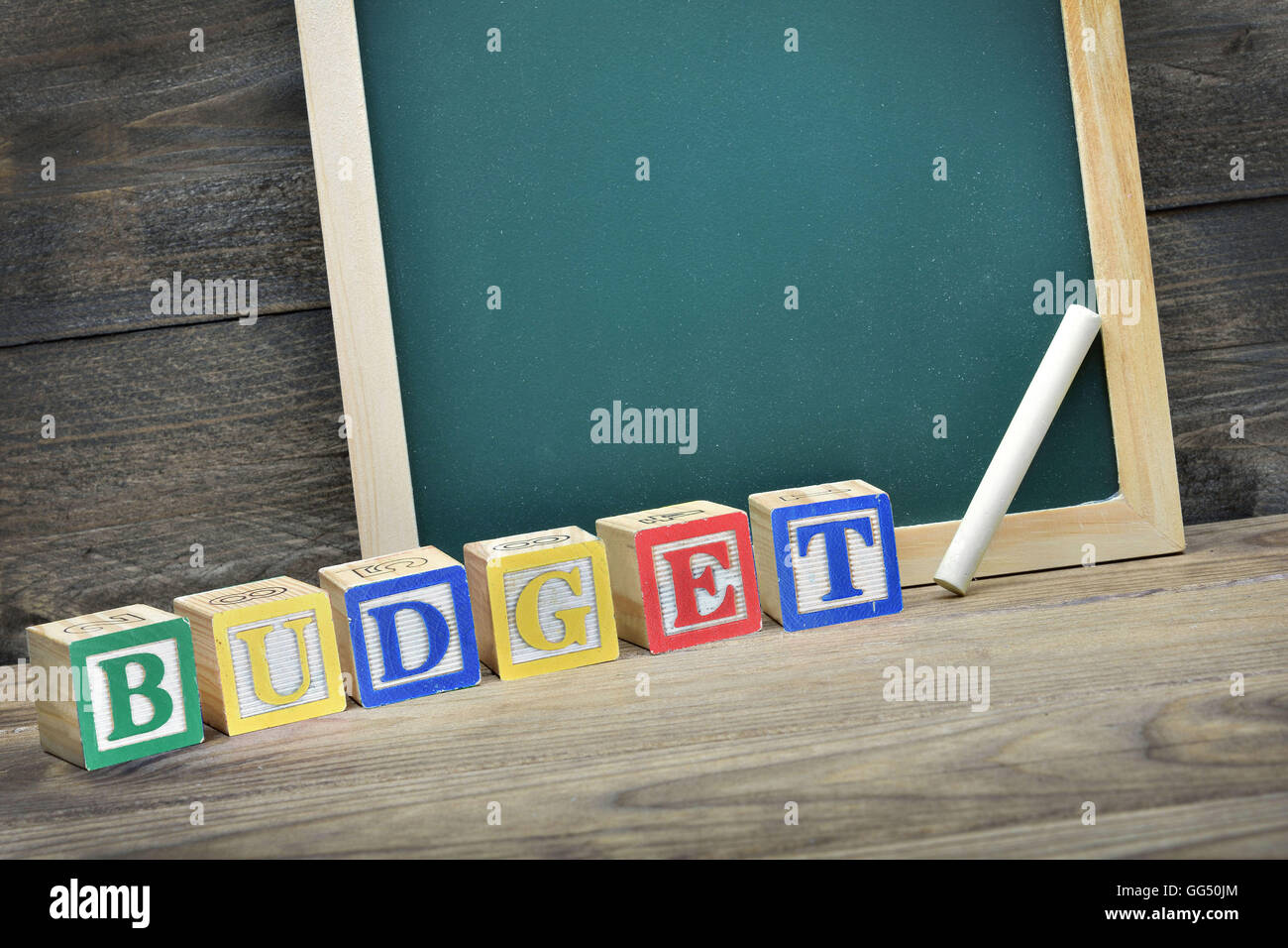 Budget word on school board hi-res stock photography and images - Alamy
