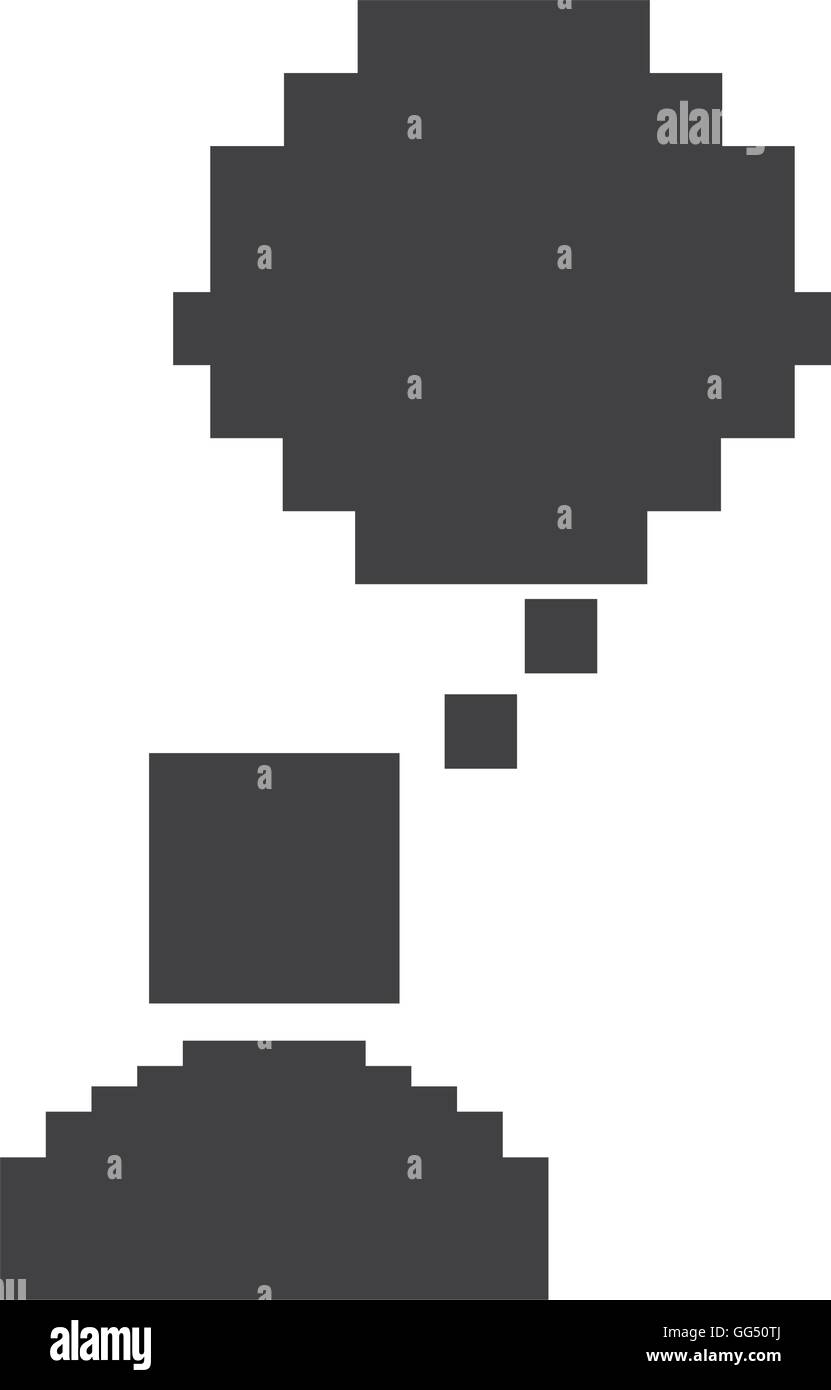 speech bubble monochrome message icon Stock Vector Image & Art - Alamy