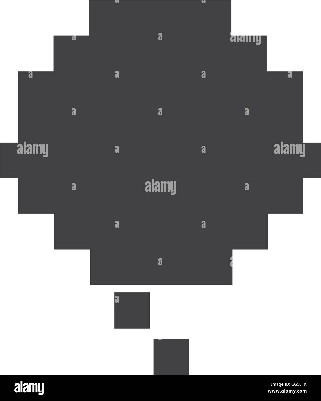 speech bubble monochrome message icon Stock Vector Image & Art - Alamy