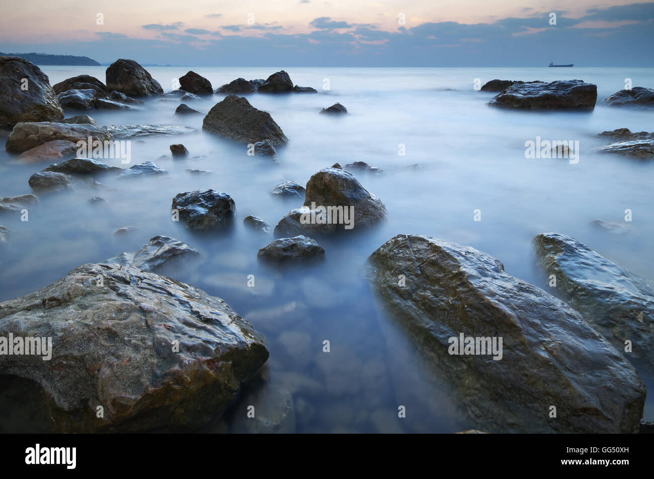 Beautiful seascape. Composition of nature Stock Photo - Alamy