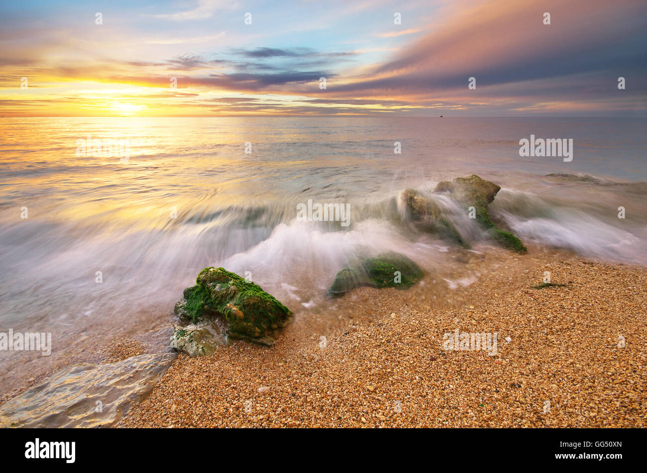 Beautiful seascape. Composition of nature Stock Photo - Alamy