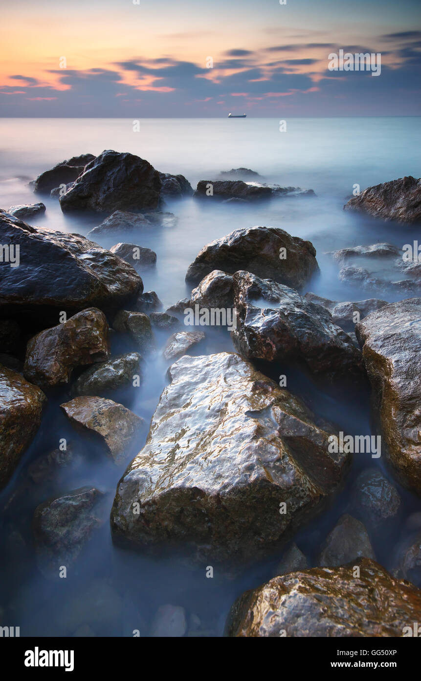 Beautiful seascape. Composition of nature Stock Photo - Alamy